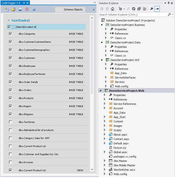 Code Trigger - Code Generation Tools For C# WPF WCF SQL SERVER/ORACLE ...